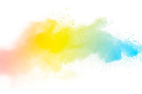 흰색 바탕에 초록 빛깔된 먼지 튀기지입니다 흰색 바탕에 컬러 파우더 폭발의 움직임을 고정 합니다 가루로 빻은에 대한 스톡 사진 및 기타 이미지 Istock