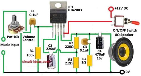 Simple 10 Watt Amplifier Circuit Using Ic Tda2003 Circuit Ideas For You