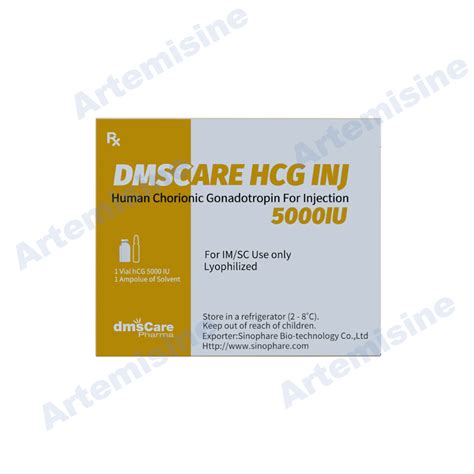 Dmscare Hcg Injection 5000iu Sinophare Bio Technology Co Ltd