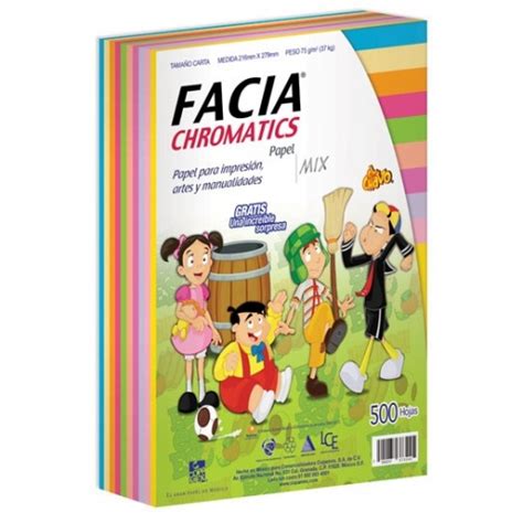 Copamex Papel Facia Chromatics g m² Hojas de Tamaño Carta Colores Abasteo mx