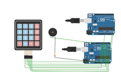 Circuit Design Encrypted Messenger Tinkercad