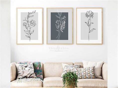 ست تابلو لاین آرت 3 تکه کد Sts372 فروشگاه تابلو دکوراتیو، شاسی و بوم