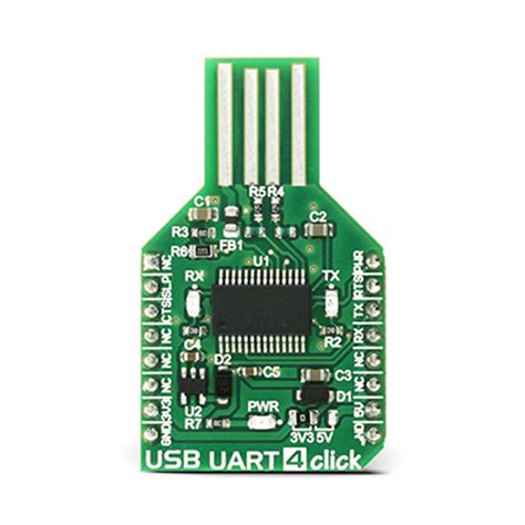 MIKROE USB UART 4 Click BOB 20219 SparkFun Electronics