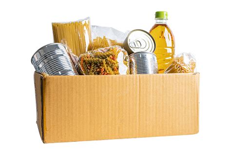 기부 보관 및 배달을위한 식품 골판지 상자에 다양한 음식 파스타 식도유 및 통조림 식품 자선기부에 대한 스톡 사진 및 기타 이미지 Istock