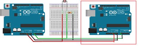 один датчик и две ардуино Аппаратная платформа arduino