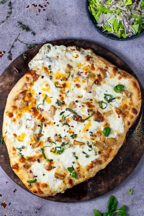 Epic Roasted Garlic Pizza Garlic Parmesan White Sauce