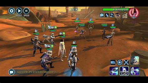 Swgoh LS Geo TB P2 GR Mission 2 4 With Padme Clones YouTube