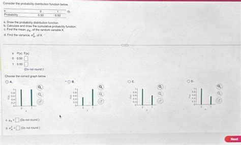 Solved Consider The Probablity Distribution Function Below