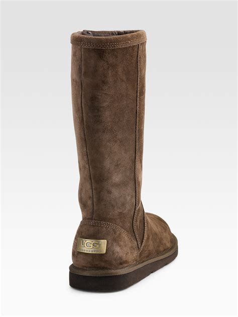 Ugg Kenly Tall Suede Boots In Brown Lyst