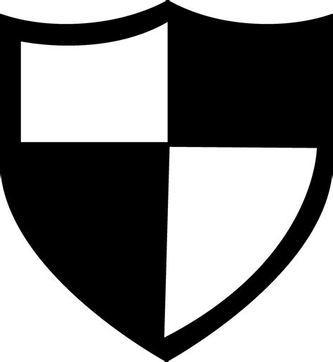 Isolated Bw Shield Badge 24870636 Vector Art At Vecteezy