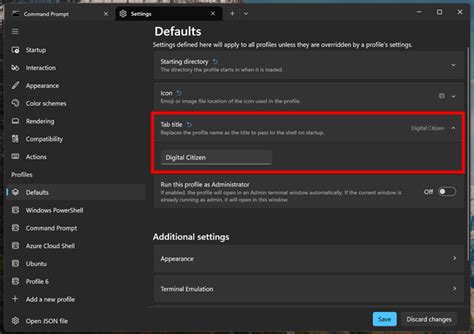 How To Customize Windows Terminal Profiles Digital Citizen