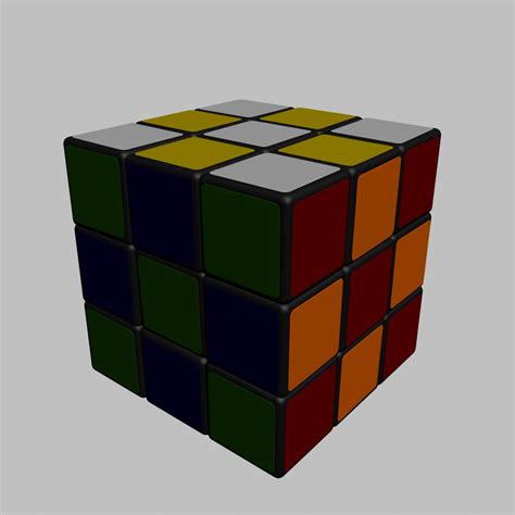 3d Realistic Rubik S Cube