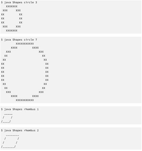 Solved Task 1 Shapes Write A Java Program That Takes Input