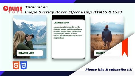 Image Overlay Hover Effect With Html5 And Css3 2020 Youtube