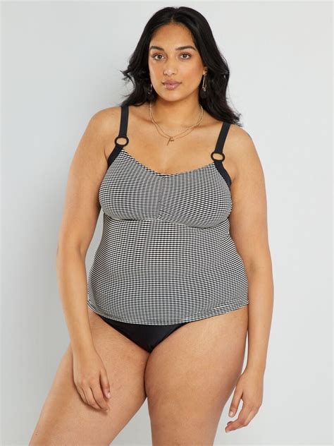 Maillot De Bain Tankini 2 Pièces Noirblanc Kiabi 3000€