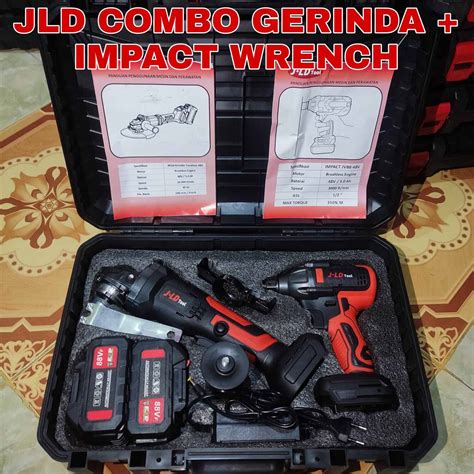 Paket Set Jld Tool Gerinda Baterai 88v Impact Wrench Jld 88v Lazada