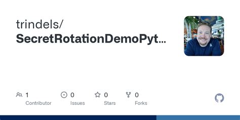 Github Trindelssecretrotationdemopython