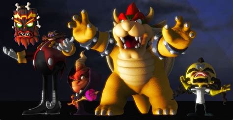 Mario X Sonic X Crash X Spyro Main Villains By Sporemanjake On