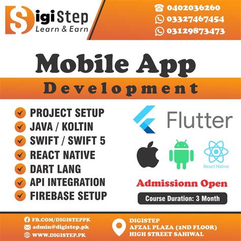Mobile Application Development Course In Sahiwal Digisteppk