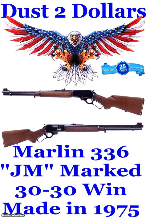 Jm Marked Marlin Firearms Co Model 336 30 30 Winchester Lever Rifle