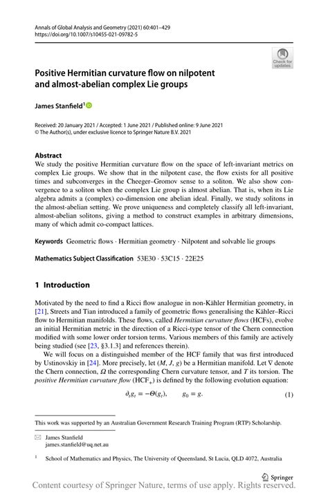 Positive Hermitian Curvature Flow On Nilpotent And Almost Abelian