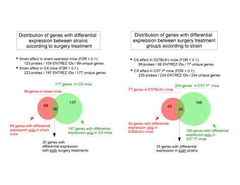 Venn Diagrams Showing The Distribution Of Interaction Genes Within
