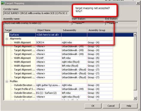 target mapping corridow view revisted autodesk community