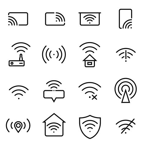 Premium Vector Wifi Symbols In Trendy Flat Style Isolated Internet