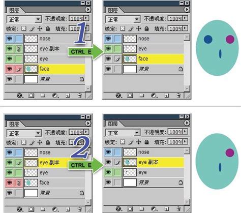ps怎么合并图层 ps中合并图层快捷键使用教程 Photoshop 北极熊素材库