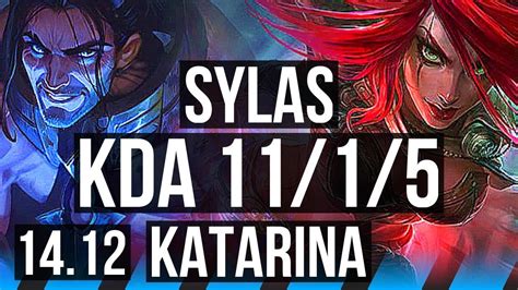 Sylas Vs Katarina Mid 1115 69 Winrate 6 Solo Kills Godlike