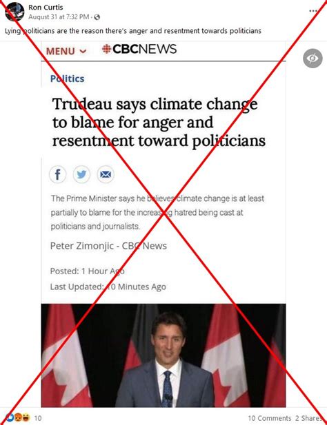 Fabricated Cbc Article Circulates In Posts Targeting Trudeau Fact Check