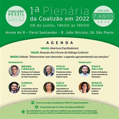 1ª Plenária 2022 Da Coalizão Está De Volta Ao Modelo Presencial