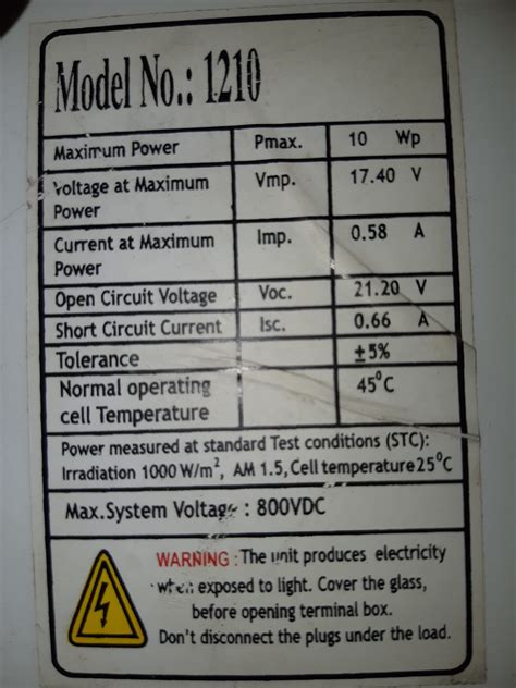 What Is Maximum System Voltage In Solar Panel Machinery Guides