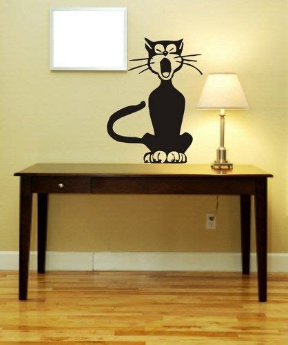 Cute Yawning Cat Decal Sticker