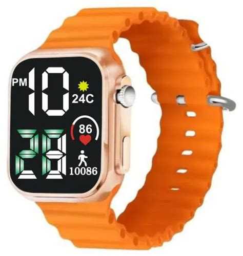 Buy Mvs Digital Square Dial Multicolor Digits Dummy Icons Ultra