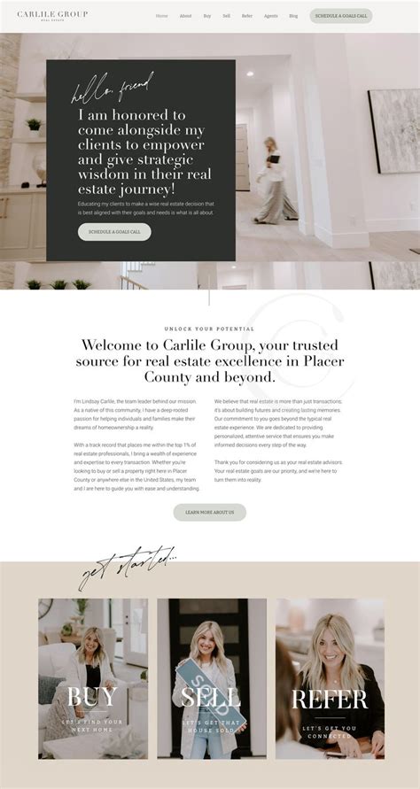 Elevate Your Real Estate Brand With A Neutral Luxury Modern Website