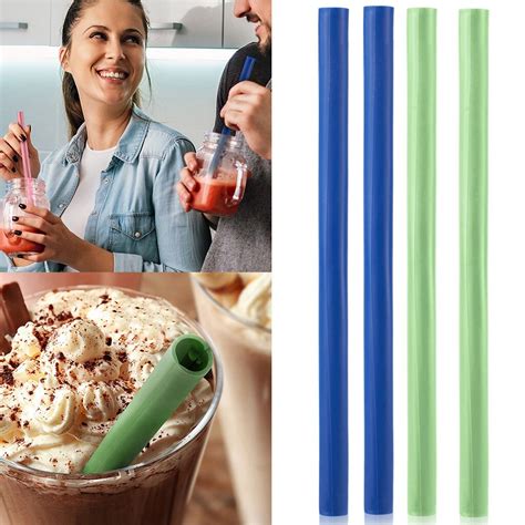 Environmentally Reusable Straws Edibles Silicone P Grandado