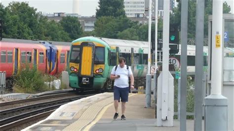 Brsn Class 455906 And 455908 Arrives At Clapham Junction With 2m23 For