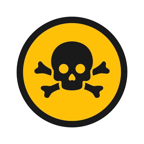 Premium Vector Danger Sign Flat Round Icon