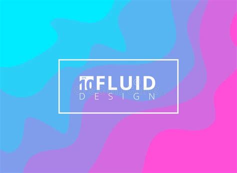 Abstract Blue And Pink Fluid Design Background Stock Vector