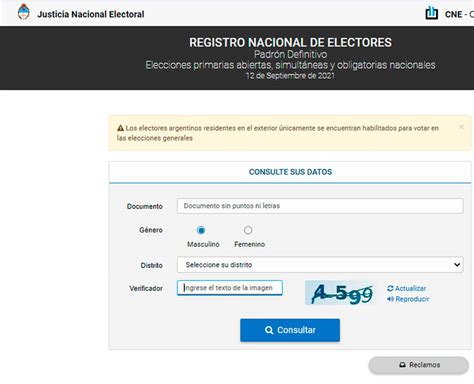 Padrón Electoral Paso 2021 Ya Se Pueden Consultar Acá