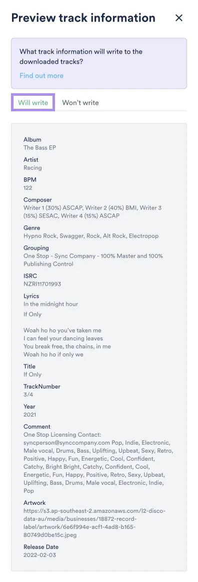 How To Edit Track Info Metadata