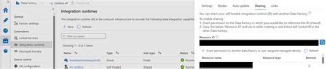 azure data factory how to deploy grant permissions on self hosted ir