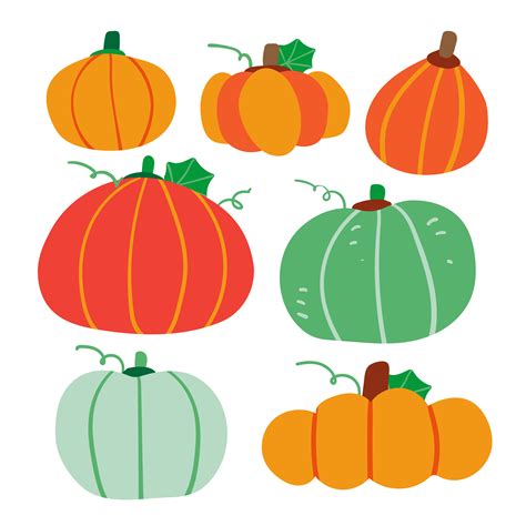 Pumpkin Vector Collection Design 475493 Vector Art At Vecteezy