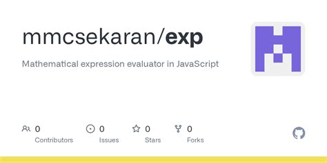 Github Mmcsekaranexp Mathematical Expression Evaluator In Javascript