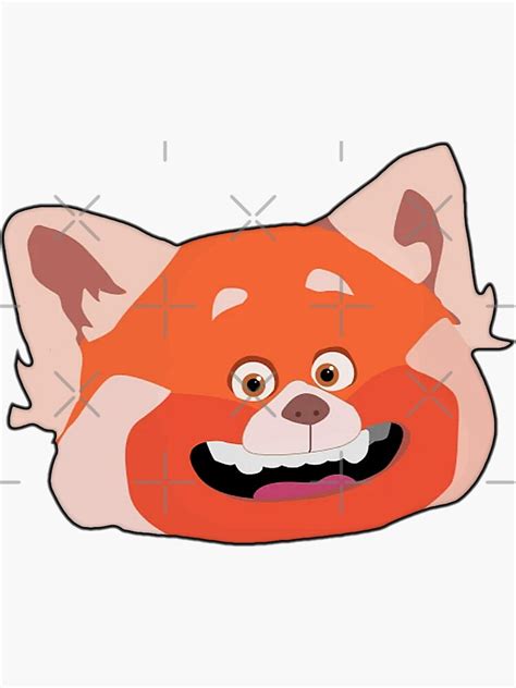 Turning Red Panda Sticker Sticker By Awsmshirts Redbubble