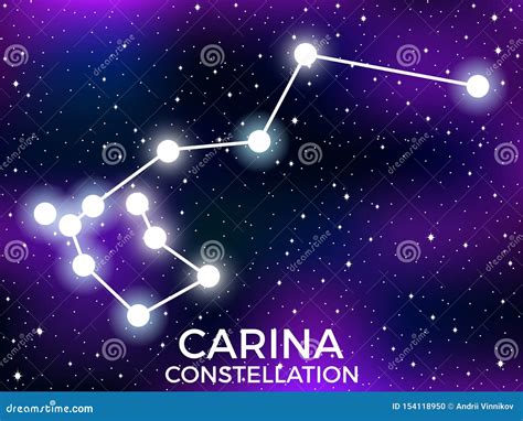 Carina Constellation Starry Night Sky Cluster Of Stars And Galaxies