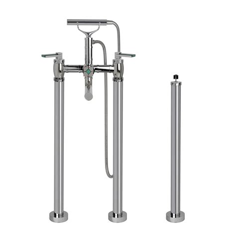 Apollo Stone Insert Lever Modern Exposed Tub Set