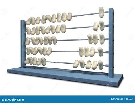 Bean Counting Abacus Stock Image Image 25772581