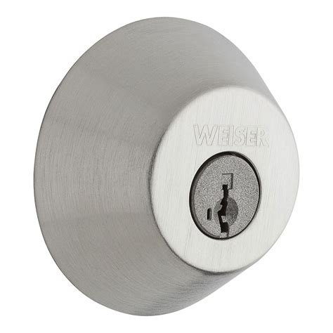 Deadbolt Single Cylinder Satin Nickel From Weiser Bmr